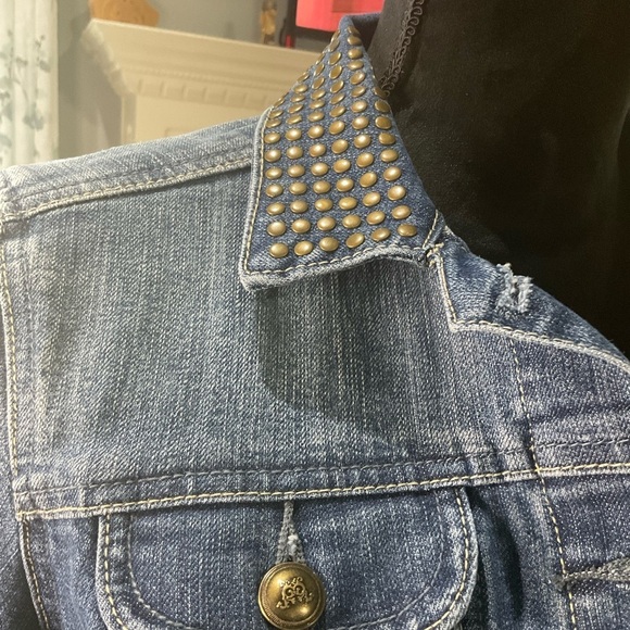 new directions | Jackets & Coats | New Directions Studded Blue Jean ...